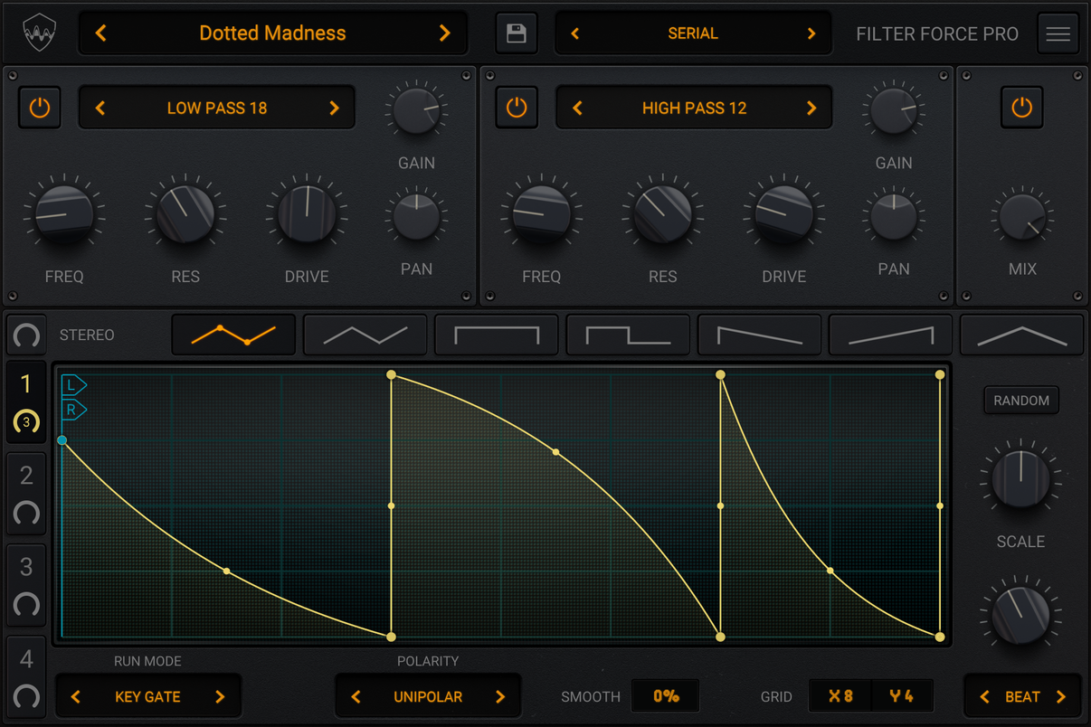 Filter Force Pro VST3 / AU Plugin – thewavewarden